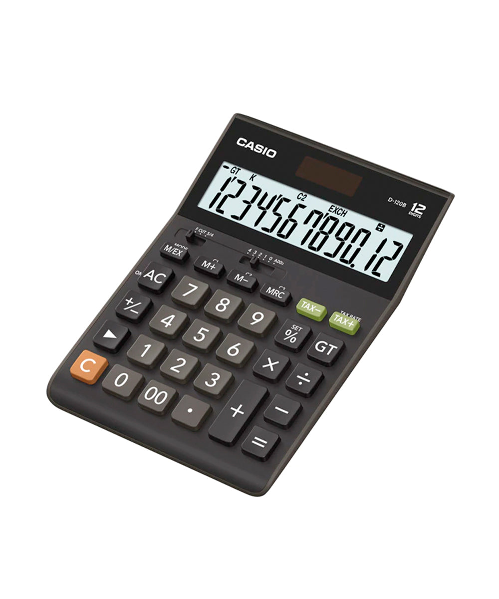 CALCULADORA CASIO - OFICINA D-120B-W-DP | KOET OFICIAL